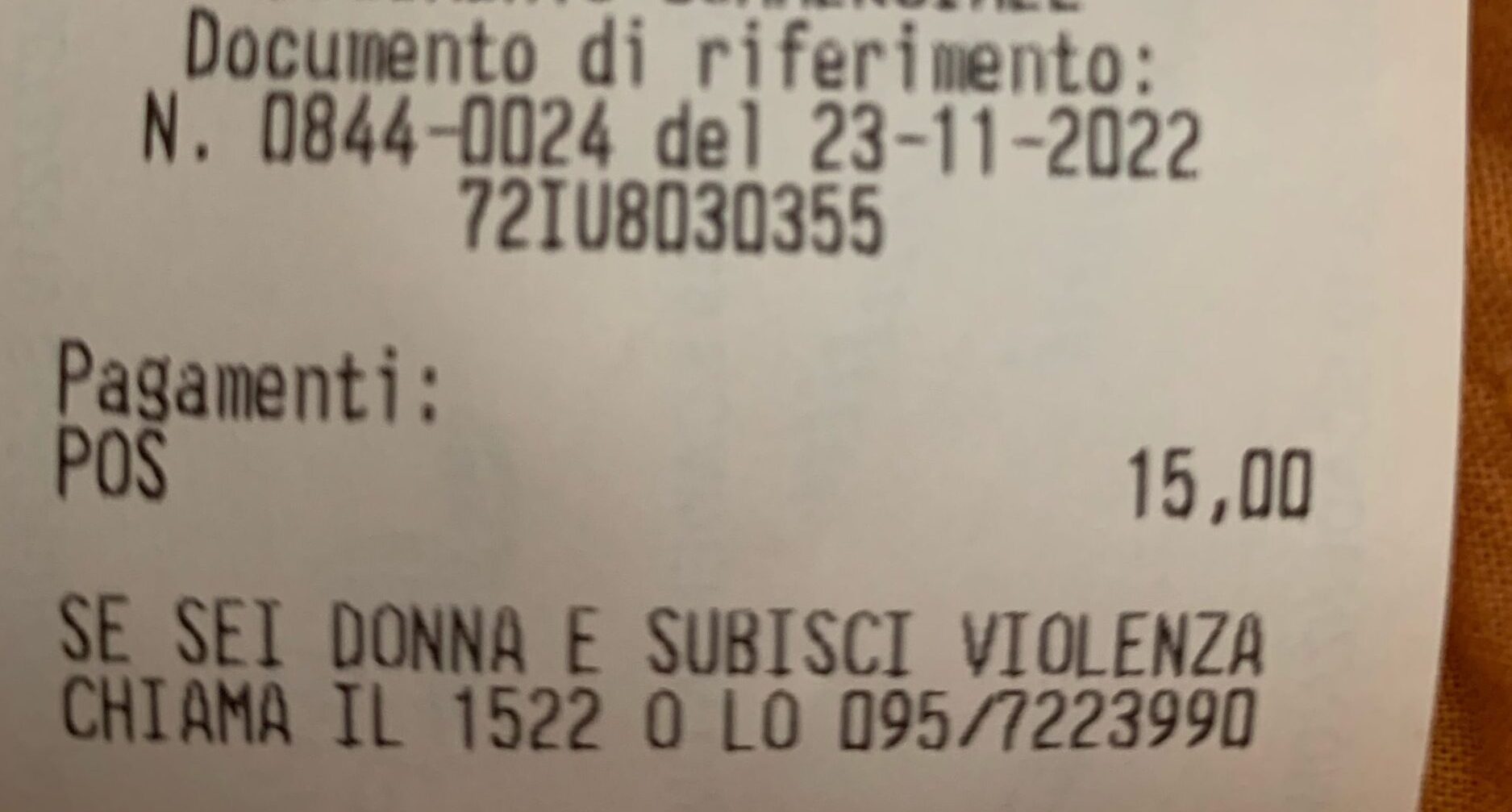 Catania, il numero antiviolenza sullo scontrino del pane: il forno ... Catania, il numero antiviolenza sullo scontrino del pane: il forno ...